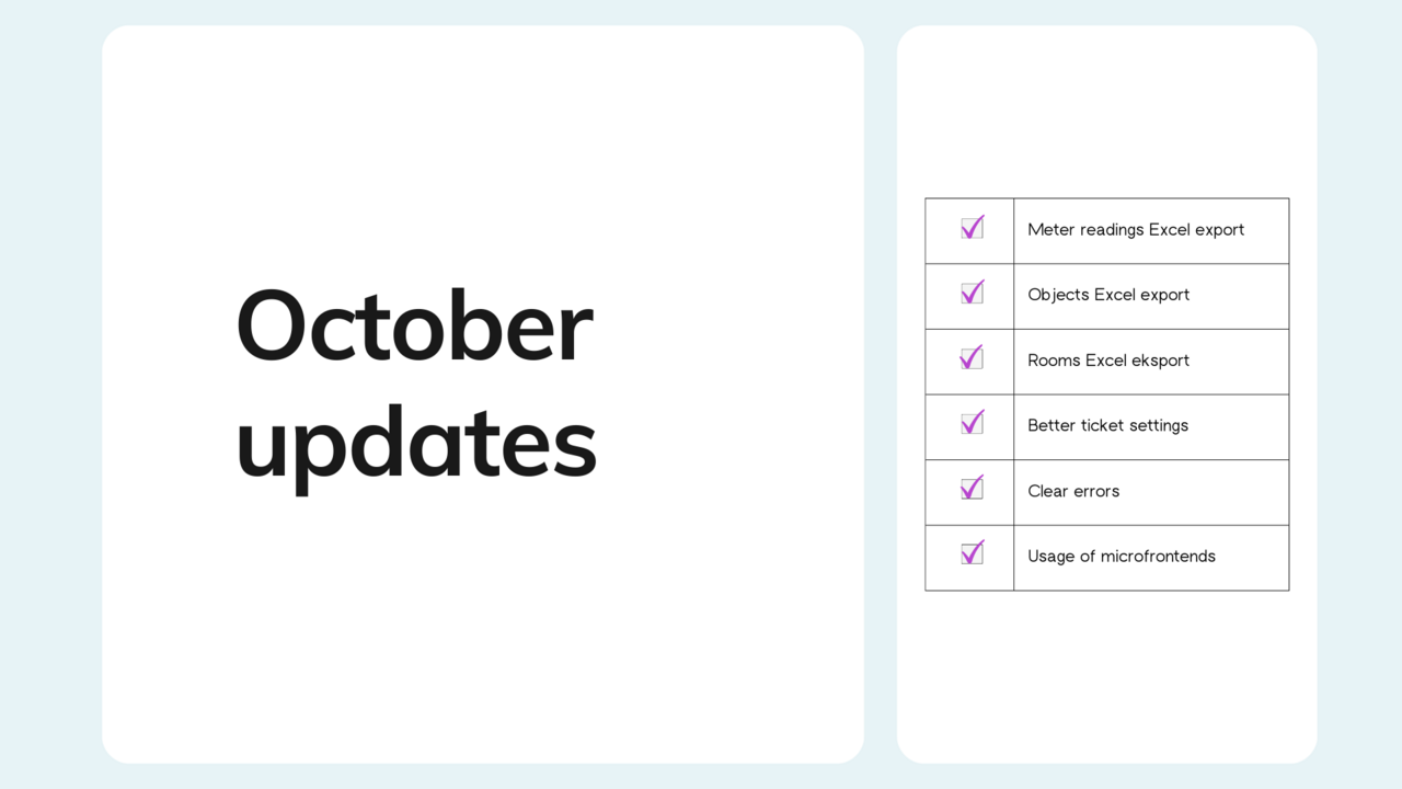 October updates